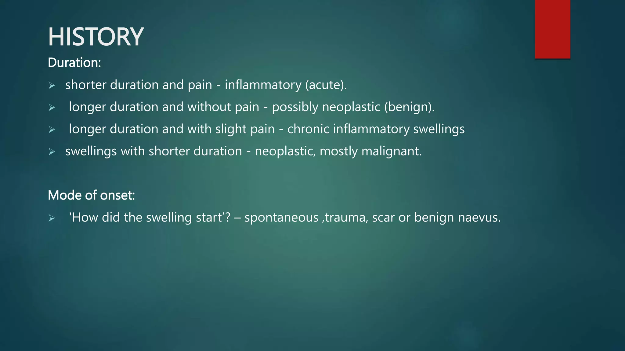 EXAMINATION OF A LUMP OR A SWELLING.pptx