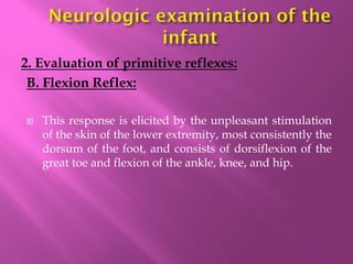 Neurological Examination of an infant | PDF