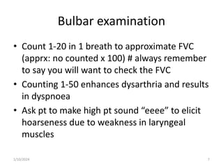 EXAMINATION OF A PATIENT WITH MYATHENIA GRAVIS.pptx