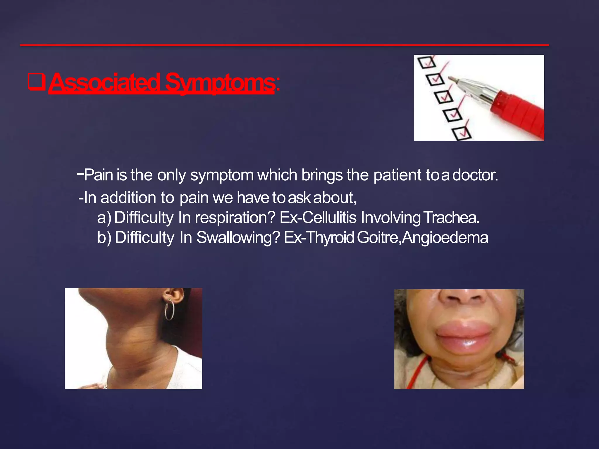 Examination of a swelling | PPTX