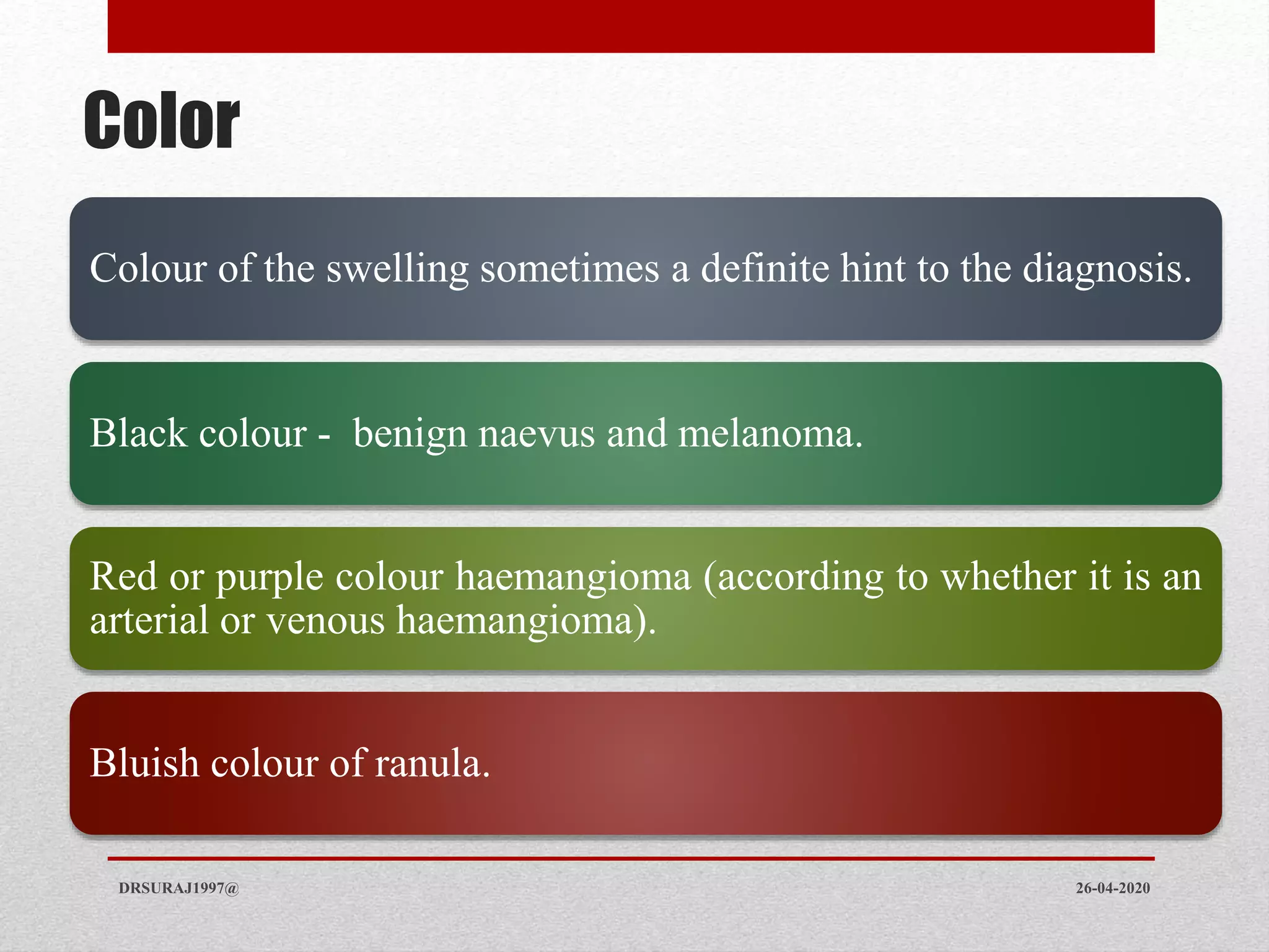 EXAMINATION OF SWELLING | PPTX
