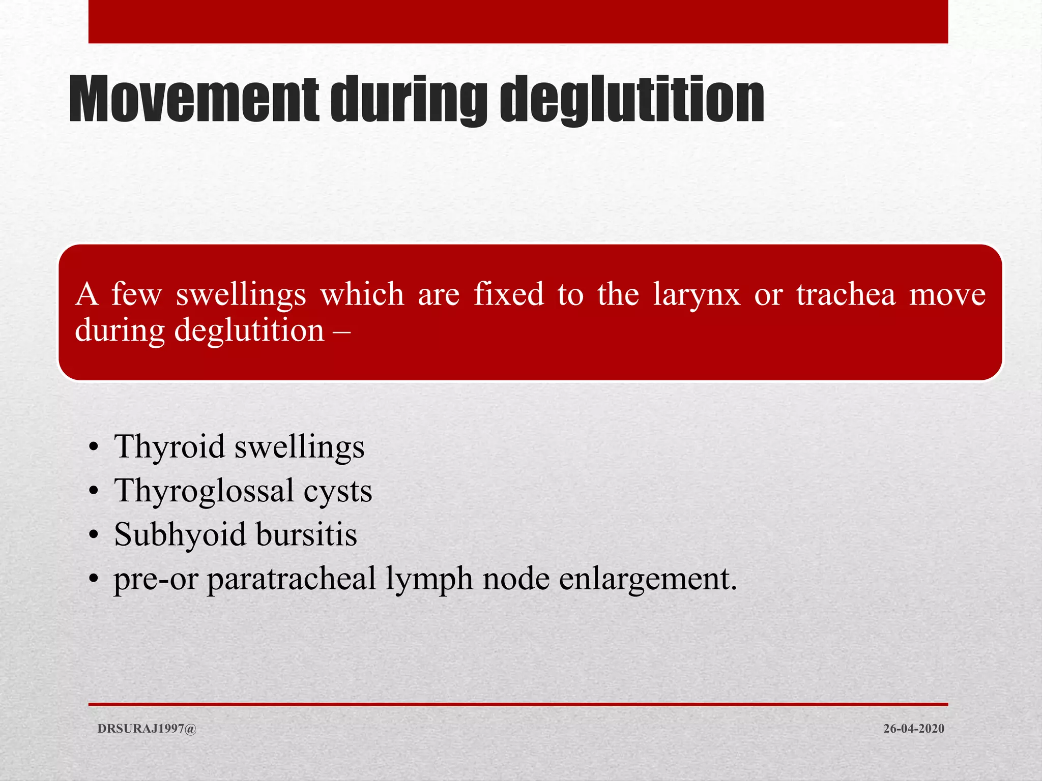 EXAMINATION OF SWELLING | PPTX