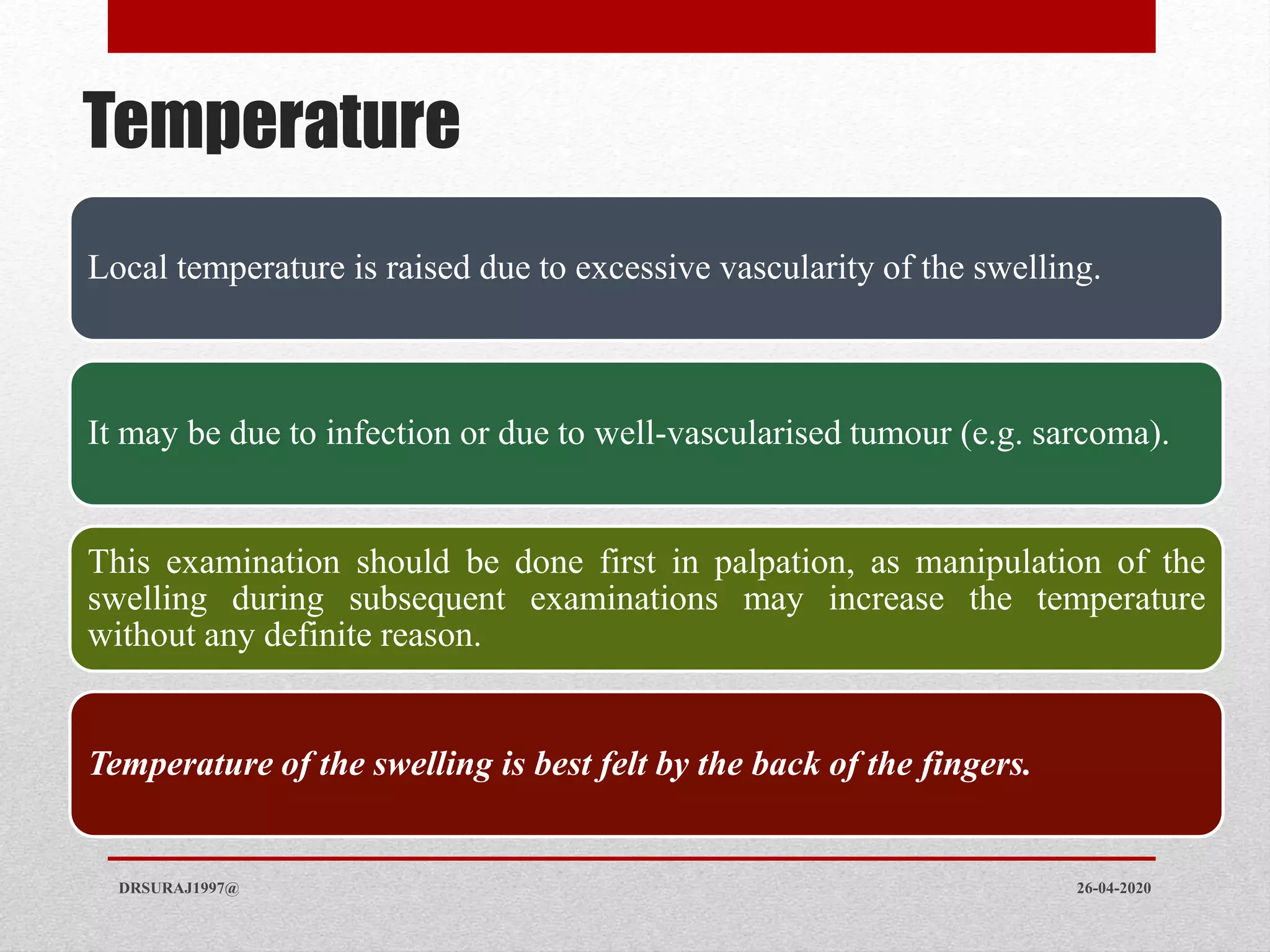 EXAMINATION OF SWELLING | PPTX