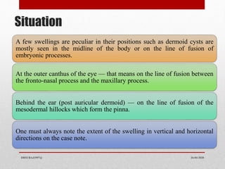 EXAMINATION OF SWELLING | PPTX
