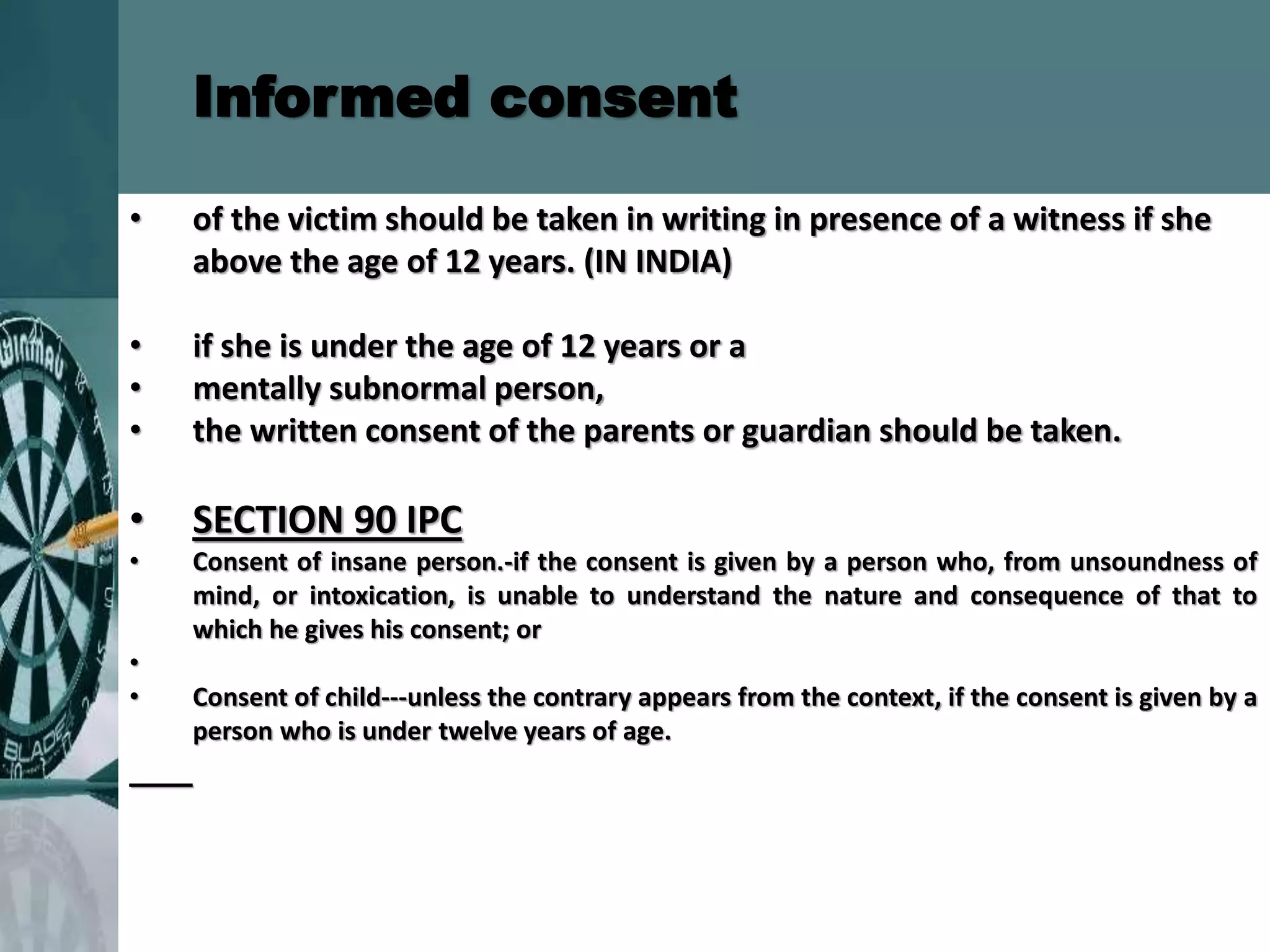 Examination of a victim of rape | PPTX
