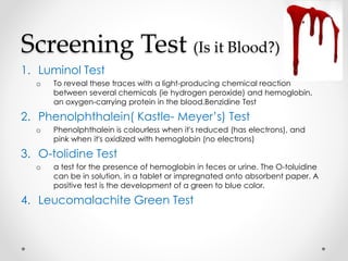 Examination of blood | PPTX
