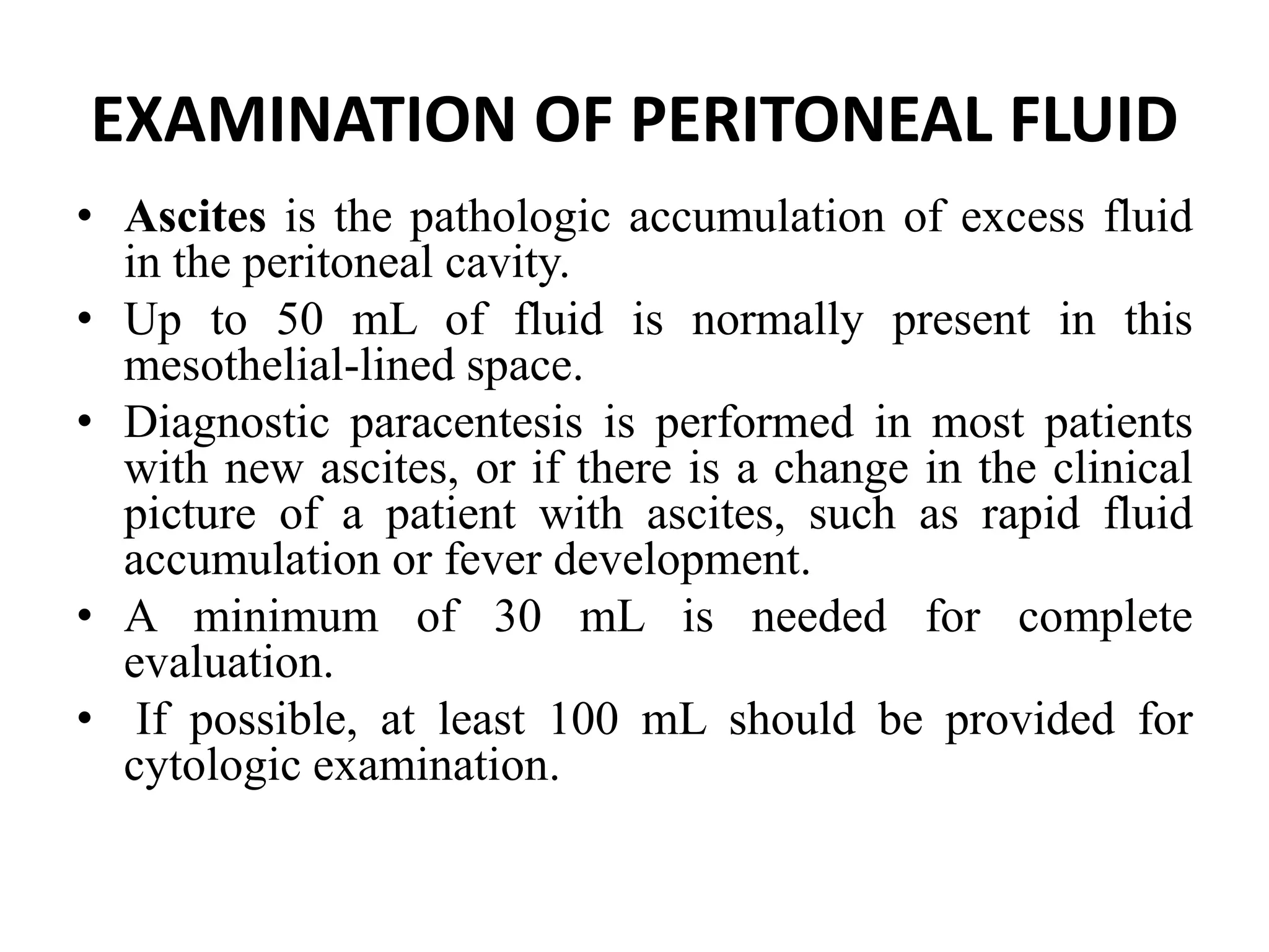 Pathological examination of body fluids | PPTX | Blood Disorders ...