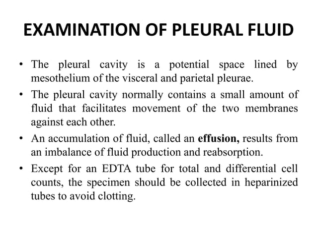 Pathological examination of body fluids | PPTX | Blood Disorders ...