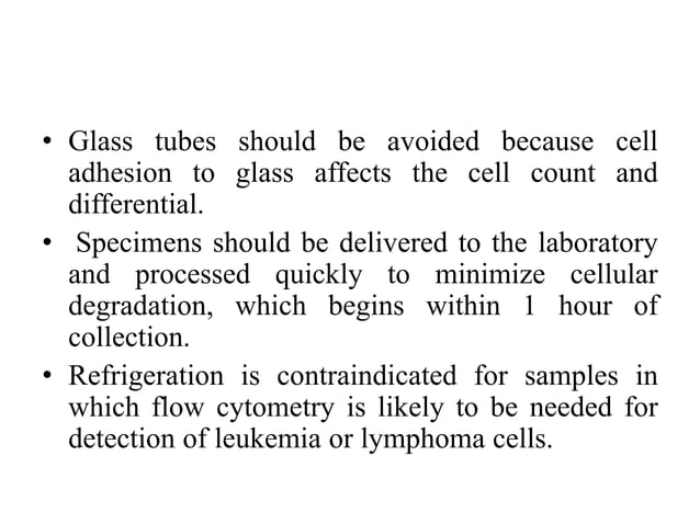 Pathological examination of body fluids | PPTX | Blood Disorders ...