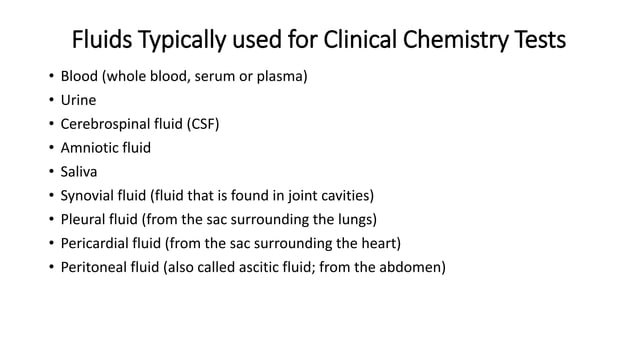 EXAMINATION OF BODY FLUIDS.pptx | Blood Disorders | Diseases and Conditions