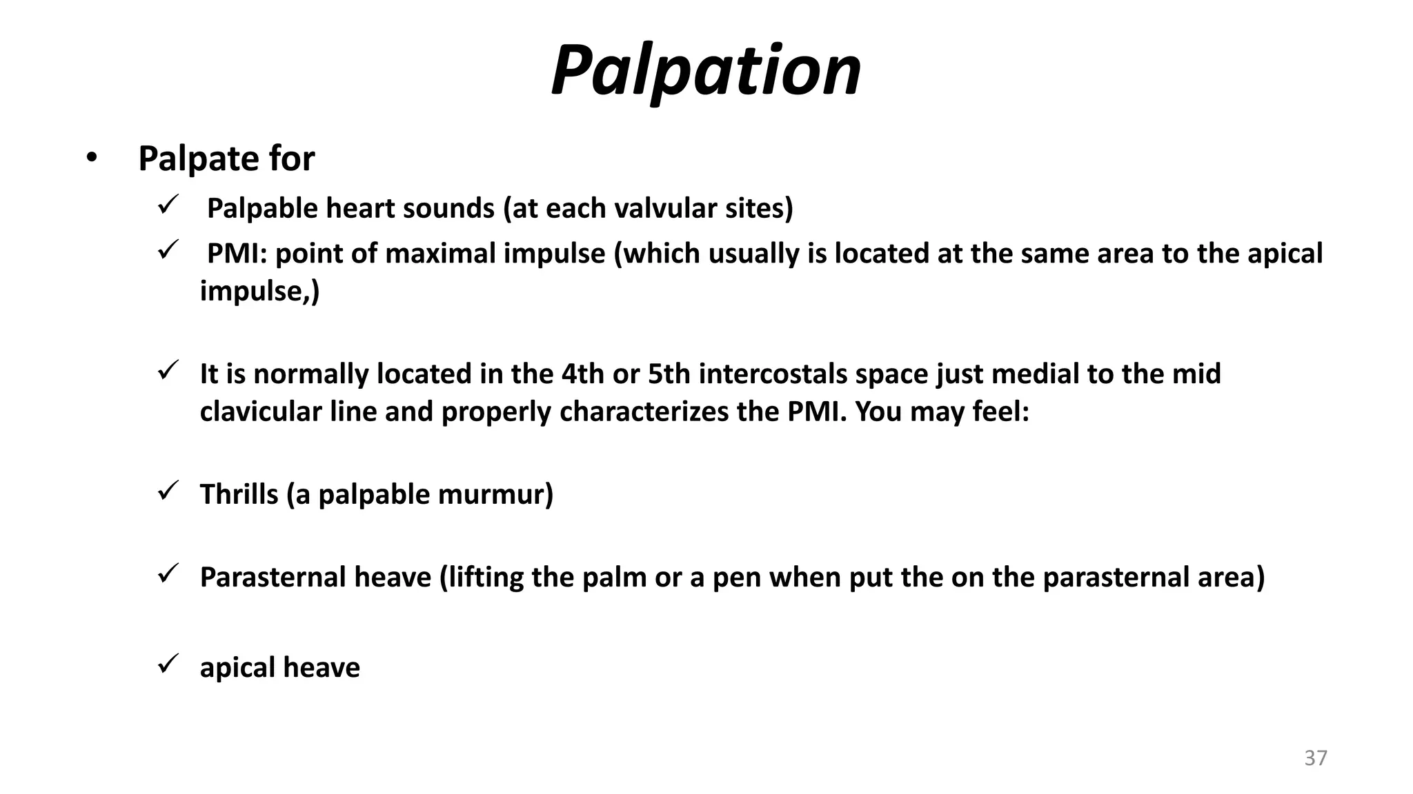 Examination of cardiovascular system in Pediatrics | PDF