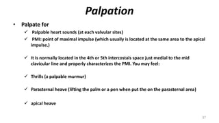 Examination of cardiovascular system in Pediatrics | PDF