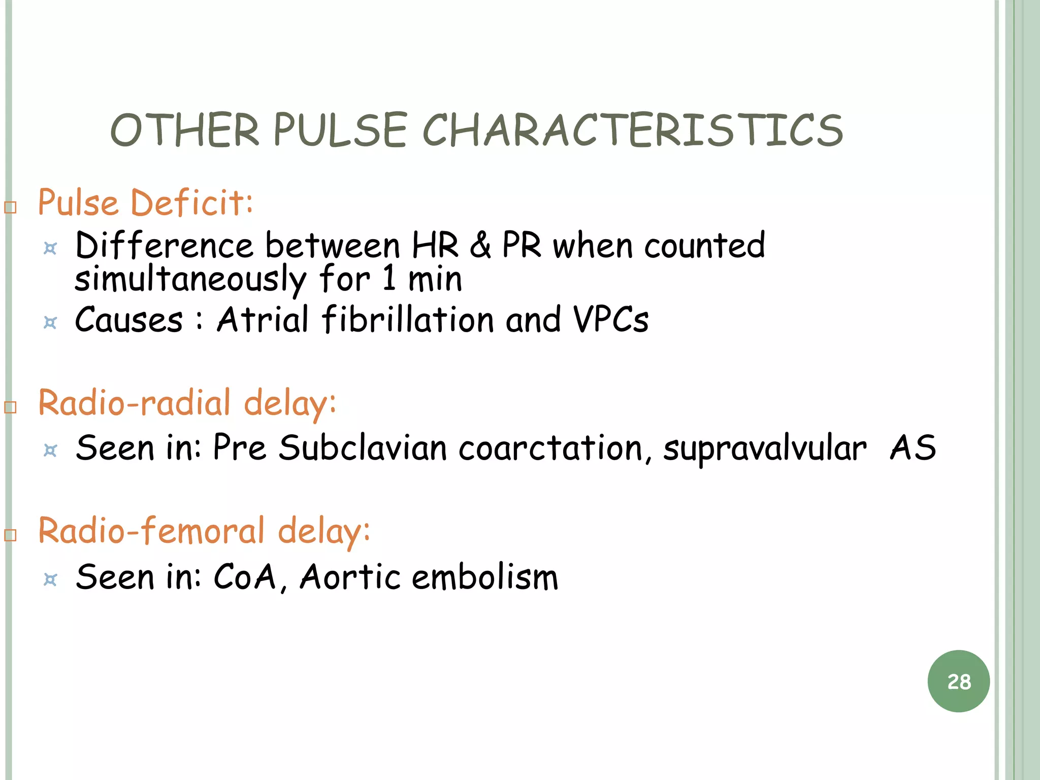 Examination of Cardio Vascular System (CVS): Pediatrics+ APPROACH TO A ...