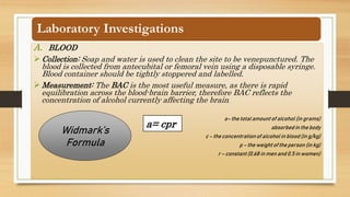 Examination of case of Drunkenness ( Forensic Medicine) | PPTX