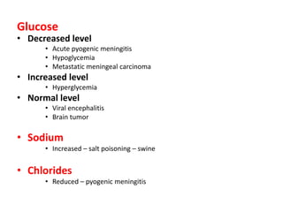 Examination of cerebrospinal fluid presentation mode | PPSX