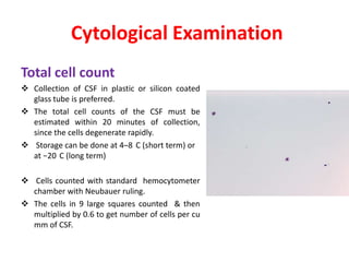 Examination of cerebrospinal fluid presentation mode | PPSX