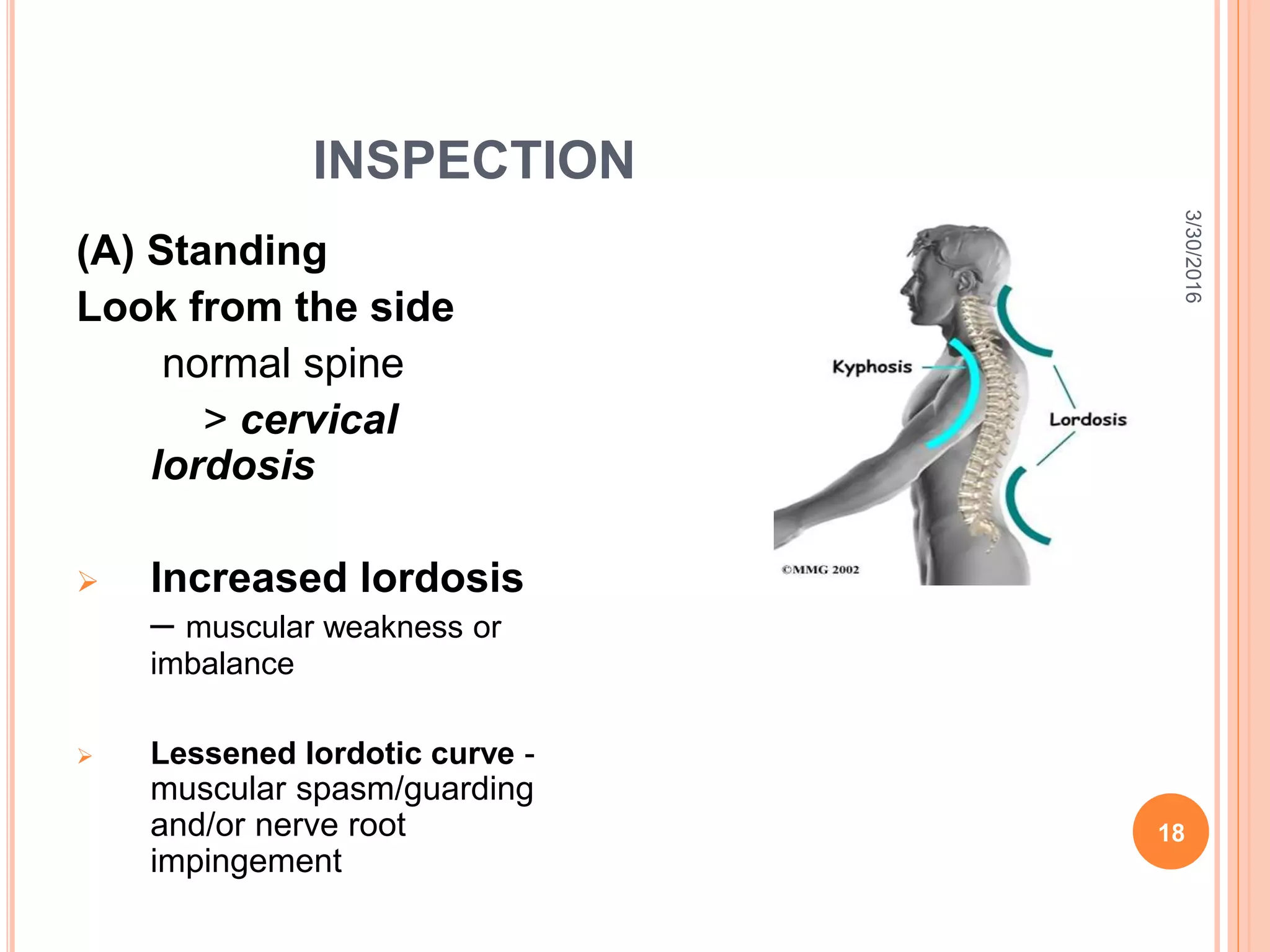 Examination of cervical disorder | PPTX