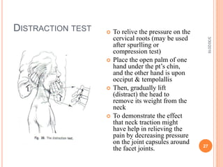 Examination of cervical disorder | PPTX