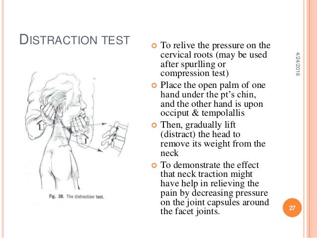 Examination of cervical disorder