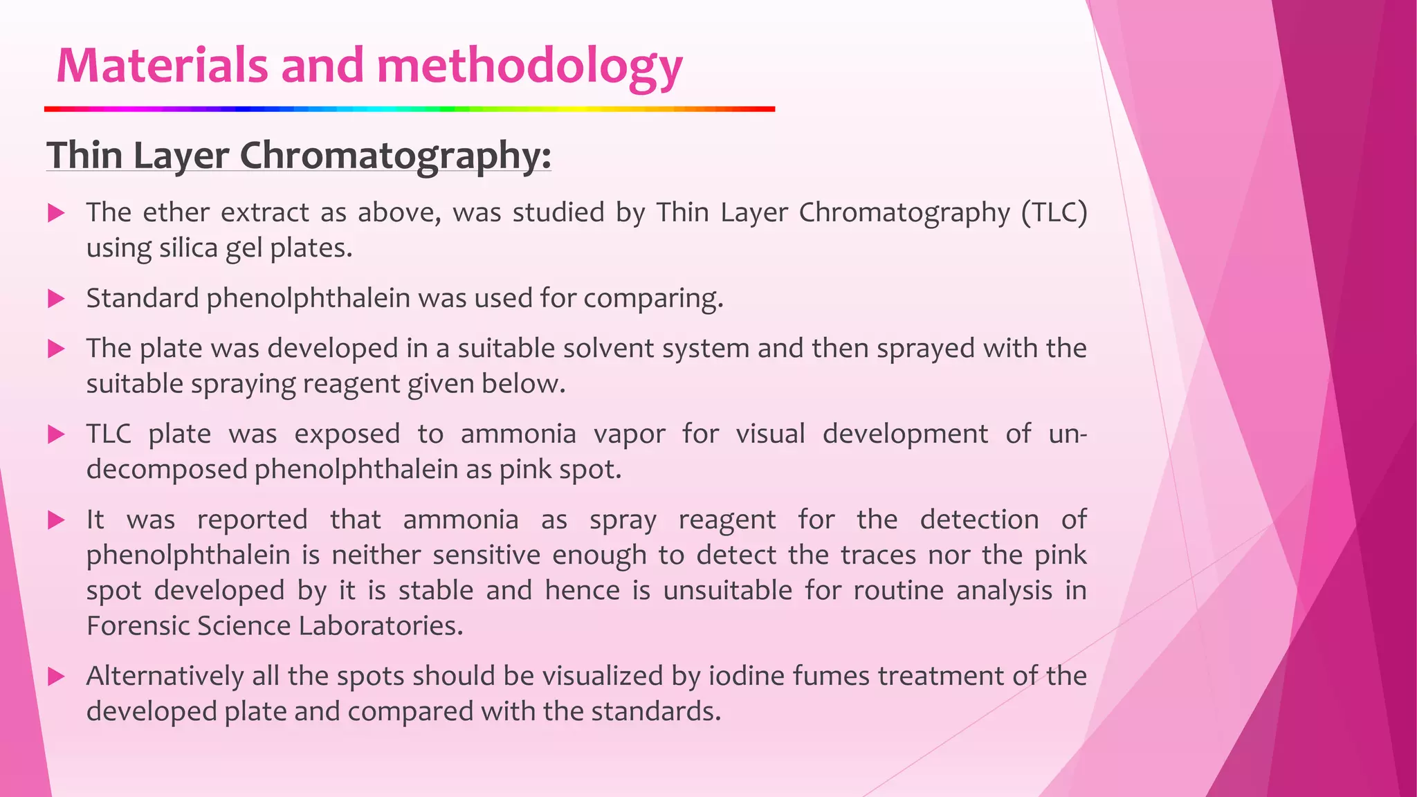 Examination of chemicals in trap cases | PPTX