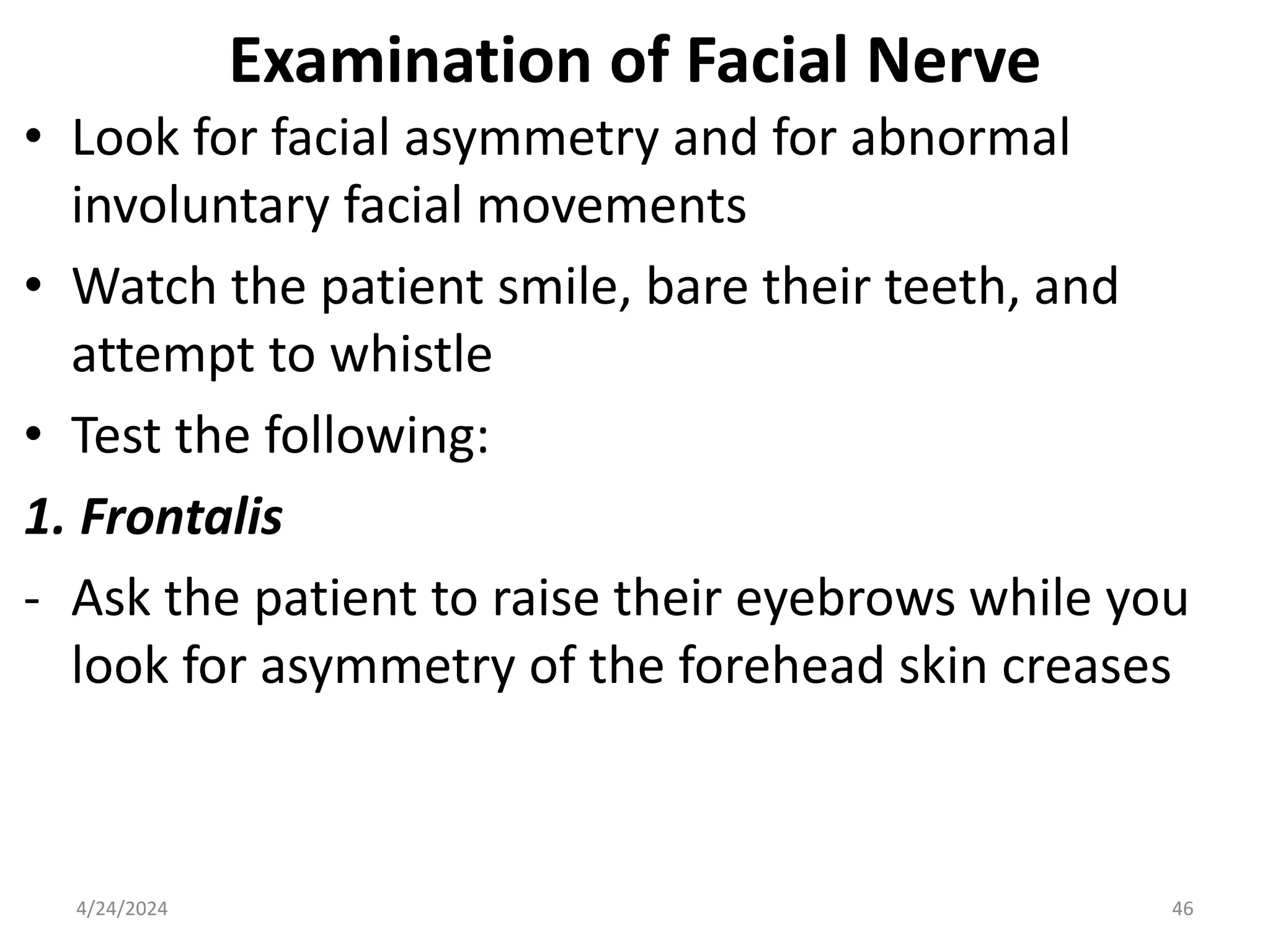 Examination of Cranial Nerves.pptx Anatomy | PPTX | Brain and Nervous ...