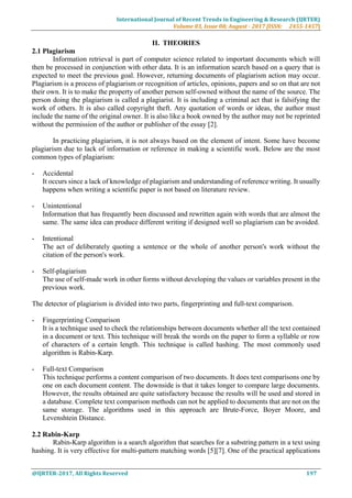 Examination of Document Similarity Using Rabin-Karp Algorithm | PDF
