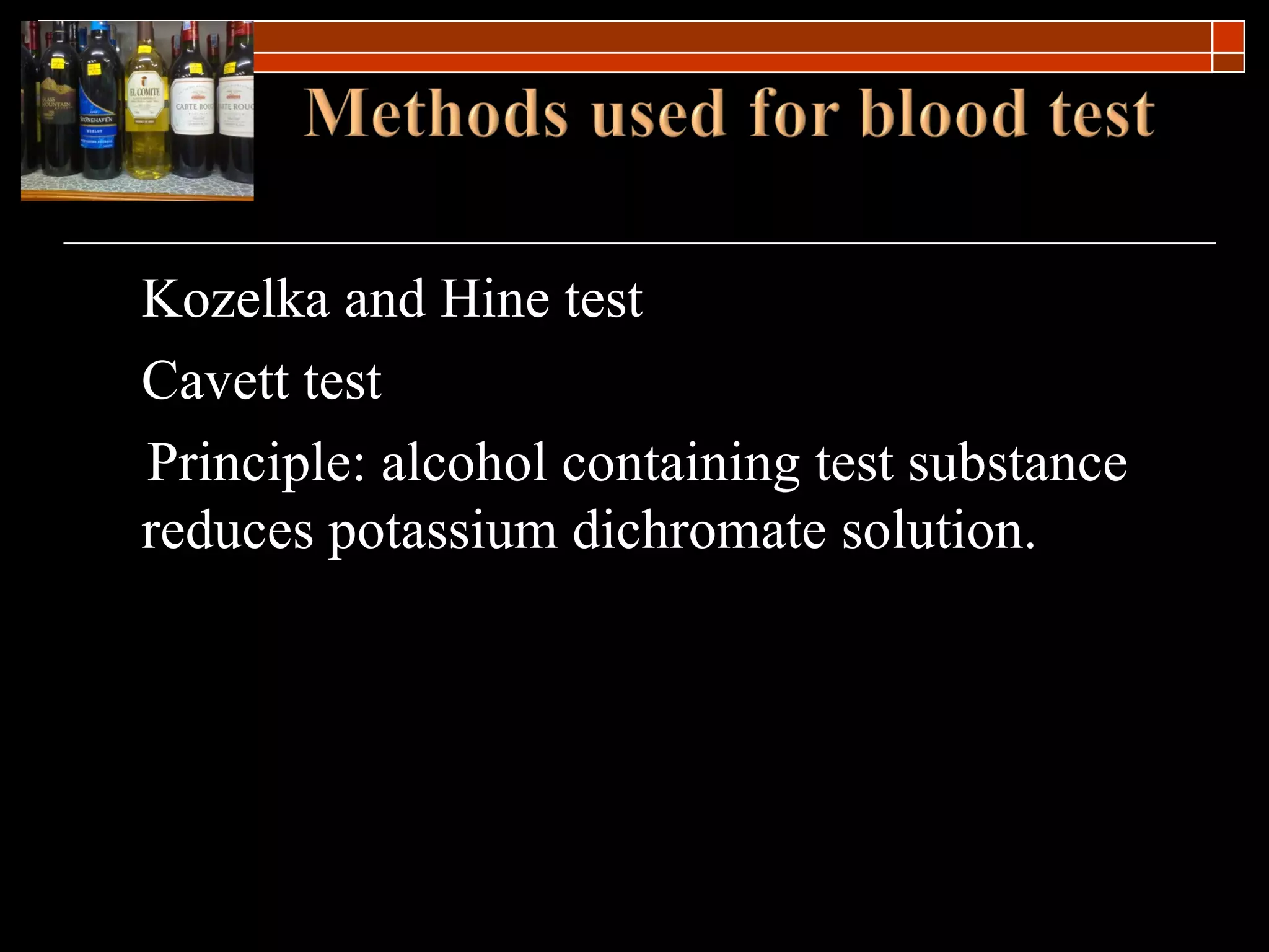 Examination of drunk person | PPT