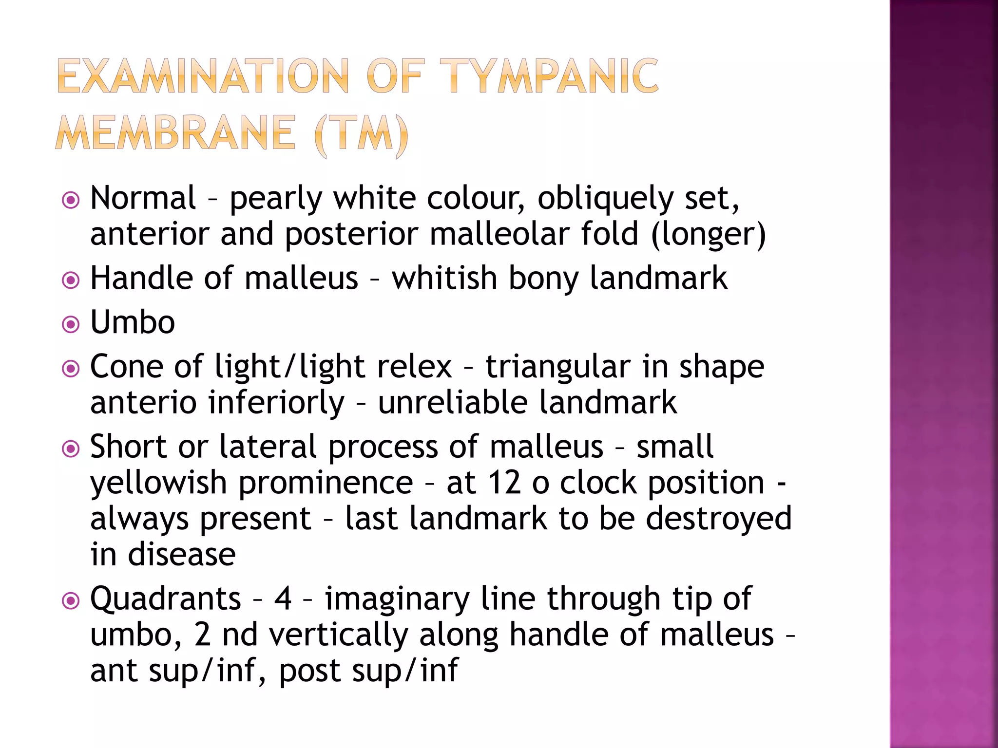Examination of ear | PPTX