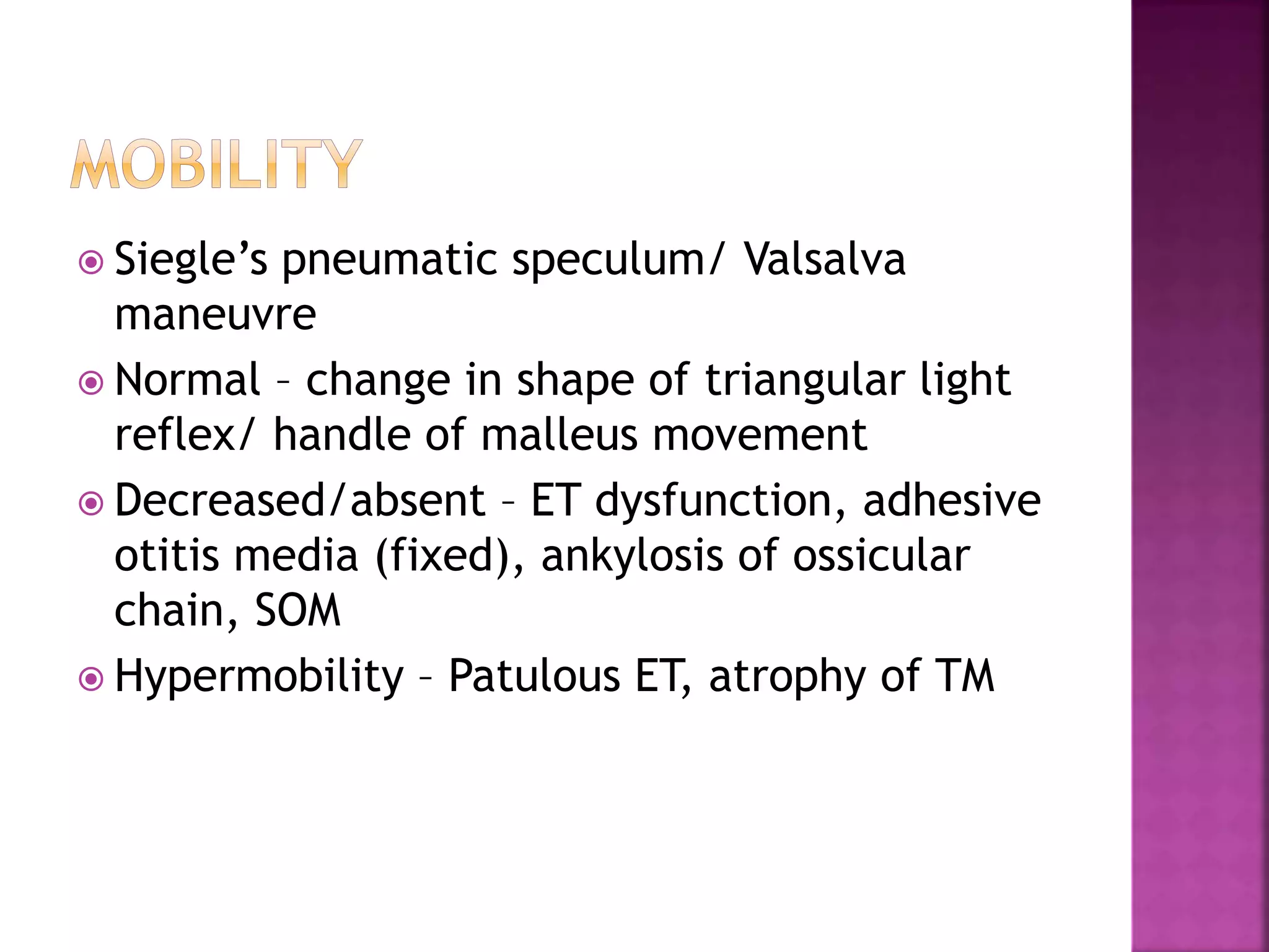 Examination of ear | PPTX