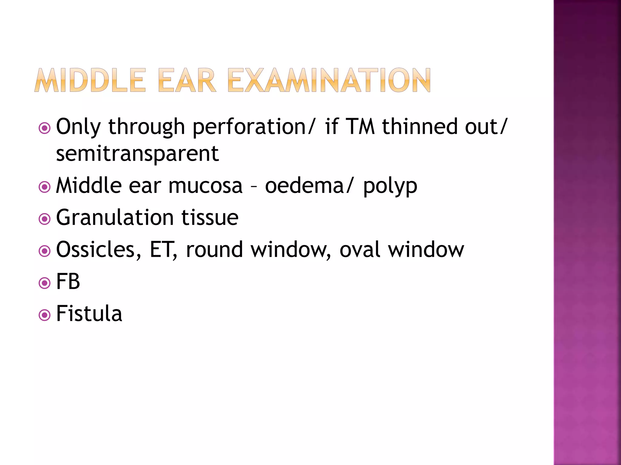 Examination of ear | PPTX