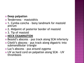 Examination of ear | PPTX