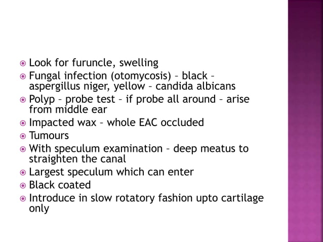 Examination of ear | PPTX