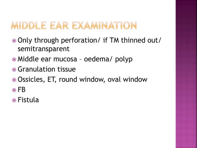 Examination of ear | PPTX