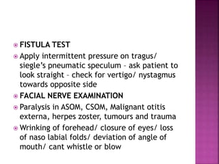 Examination of ear | PPTX