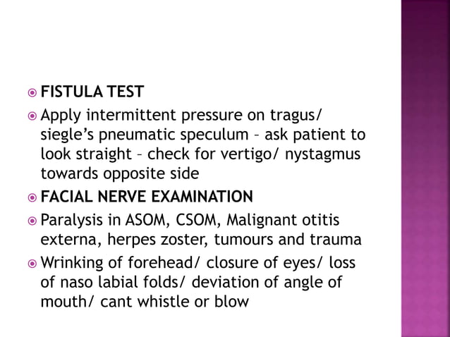 Examination of ear | PPTX