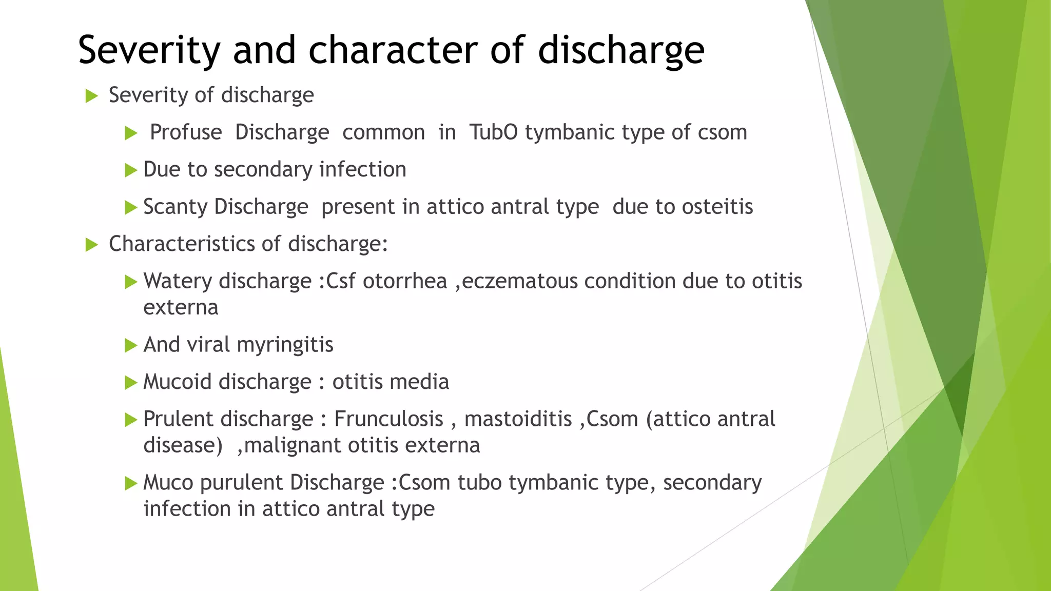 Examination of ear. | PPTX