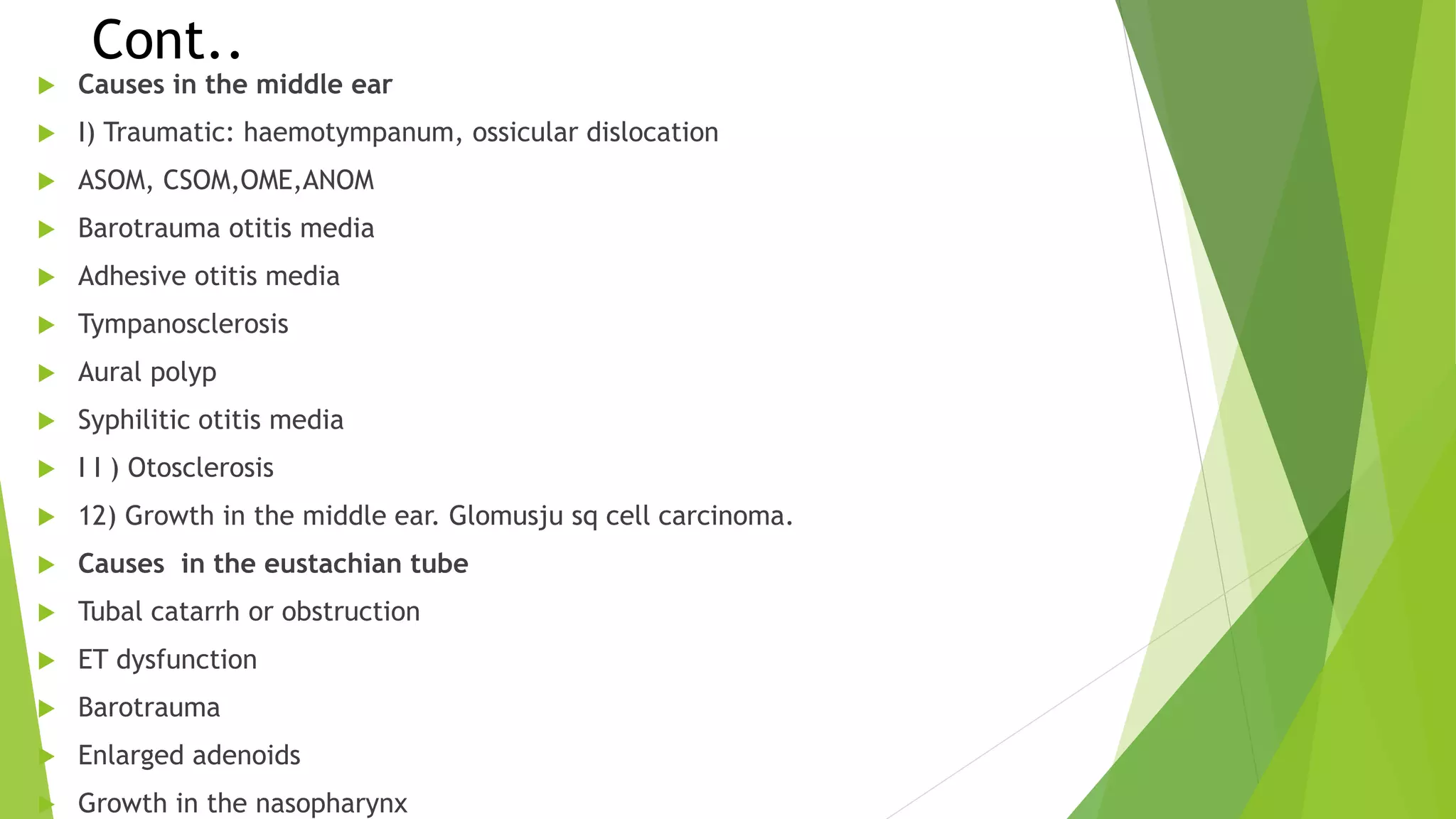 Examination of ear. | PPTX