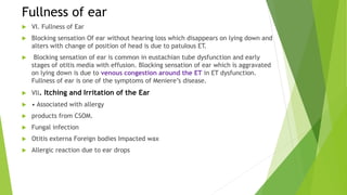 Examination of ear. | PPTX