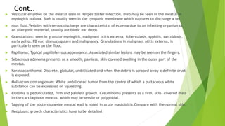 Tympanic Membrane Exam Slidesho