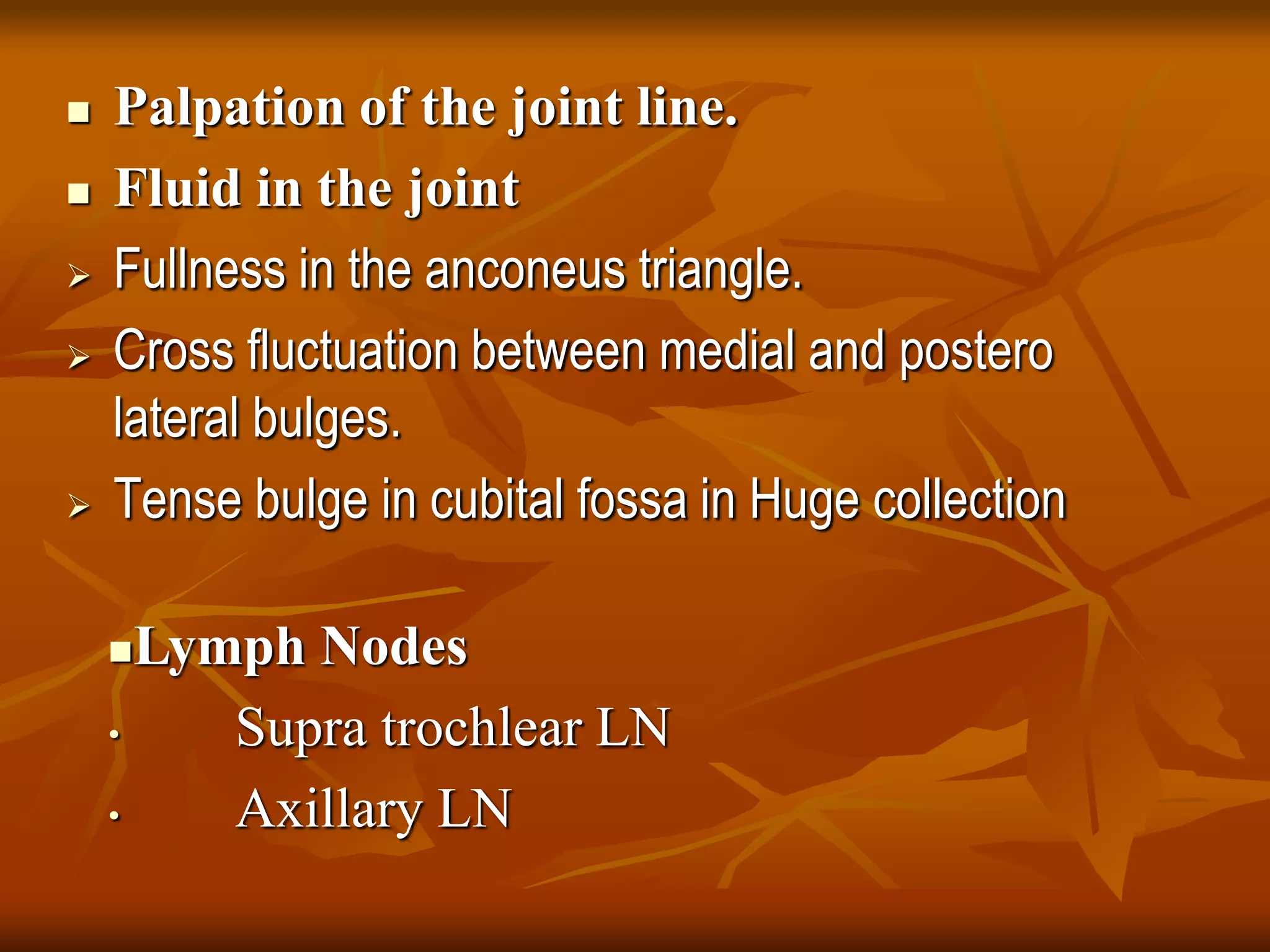 Examination of elbow | PPT