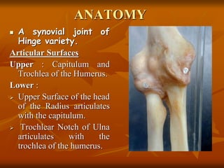 Examination of elbow | PPT