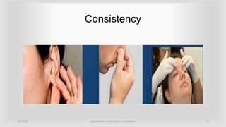 Examination of extremity or back mass | PPT