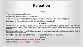 Examination of extremity or back mass | PPT