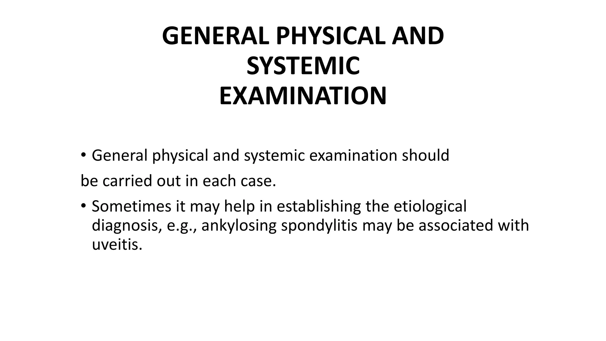 Examination of eye | PPTX