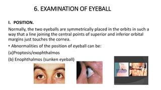 Examination of eye | PPTX
