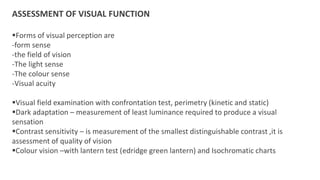 Examination of eye | PPTX