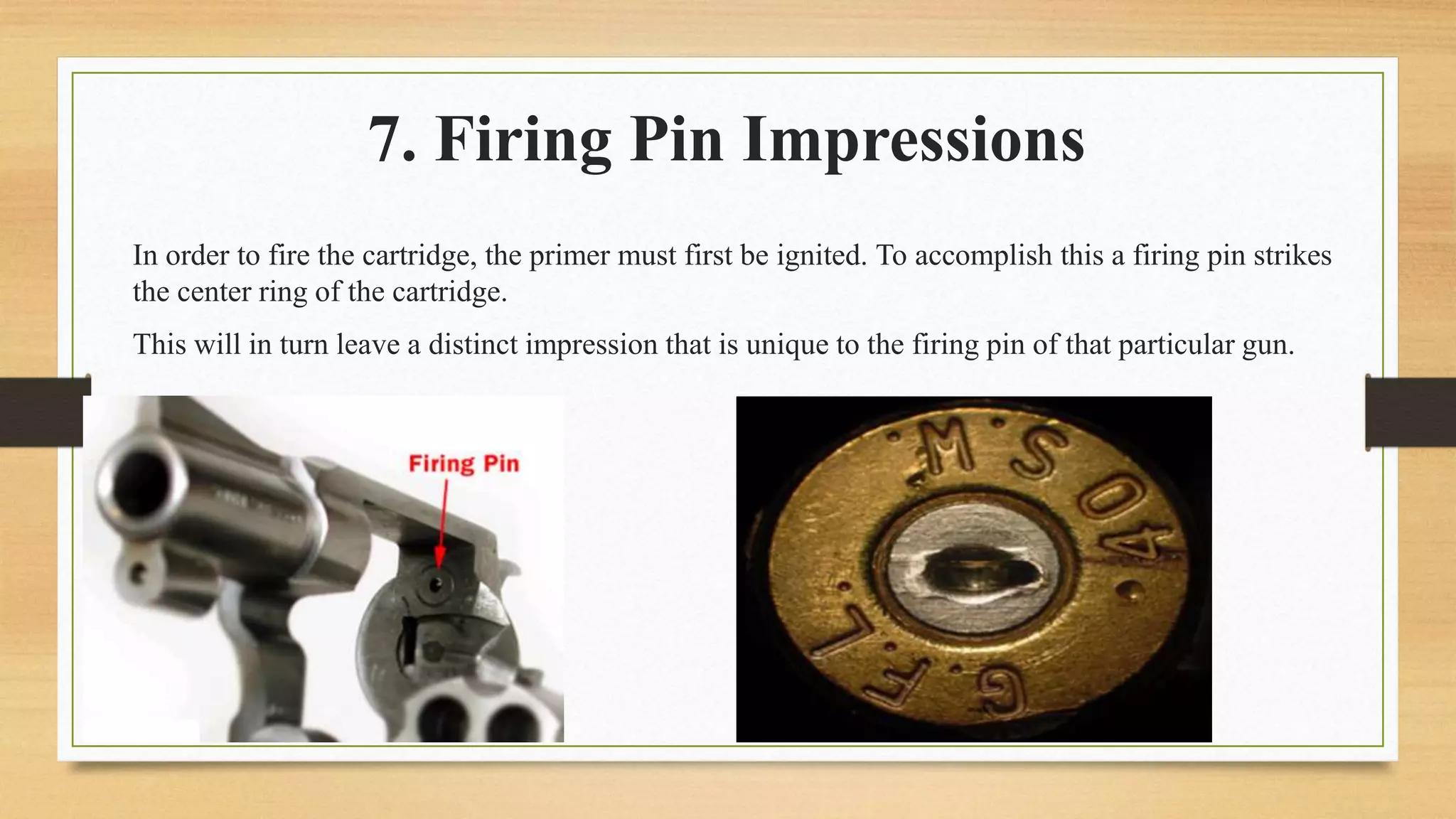 Examination of Firearm through Cartridge Case and bullet.pptx
