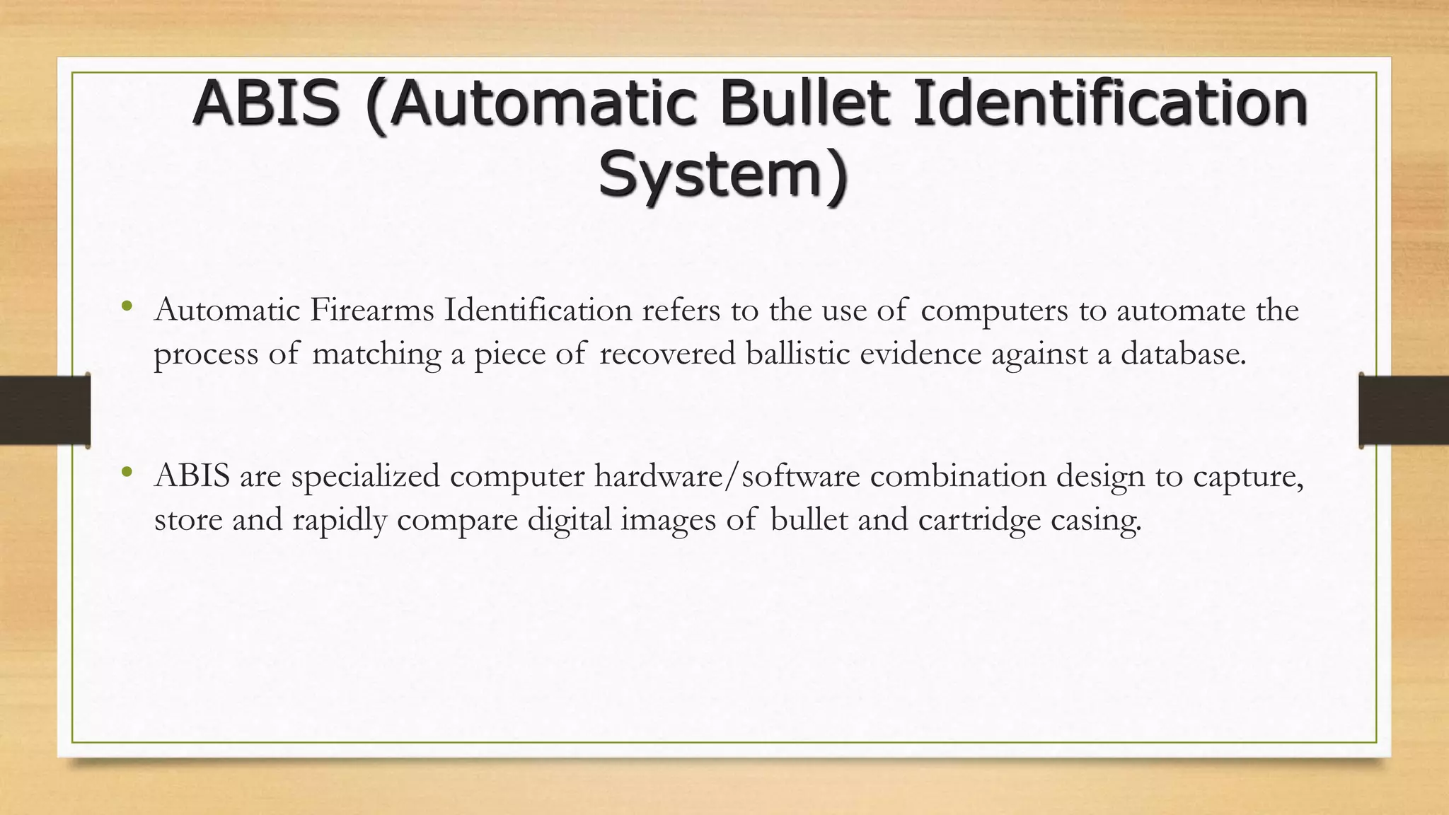 Examination of Firearm through Cartridge Case and bullet.pptx