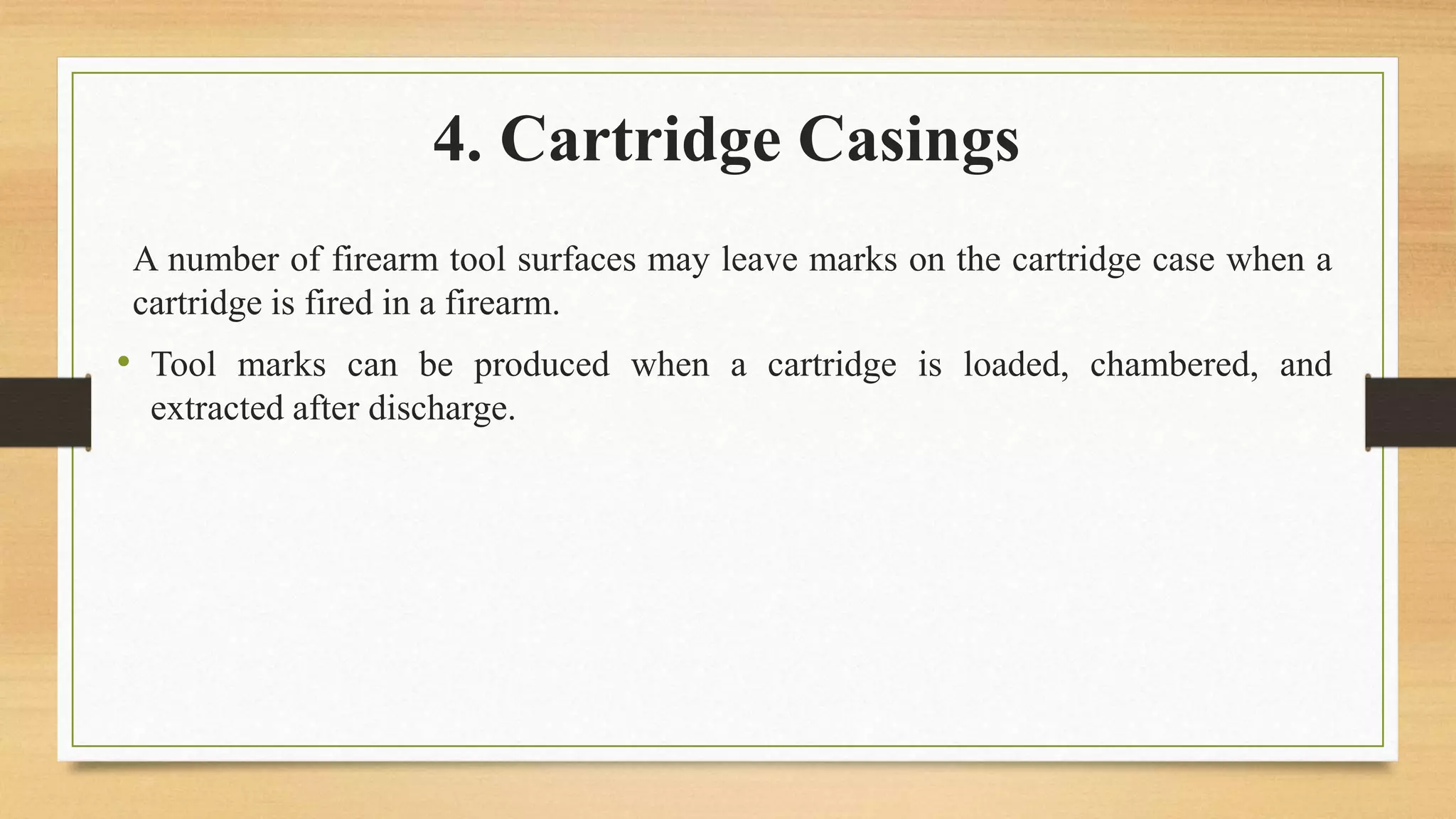 Examination of Firearm through Cartridge Case and bullet.pptx