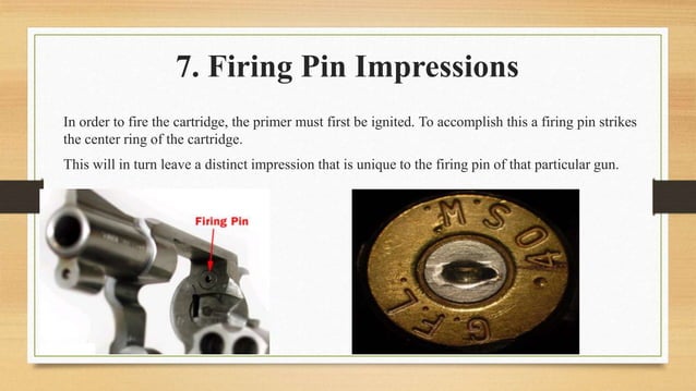 Examination of Firearm through Cartridge Case and bullet.pptx